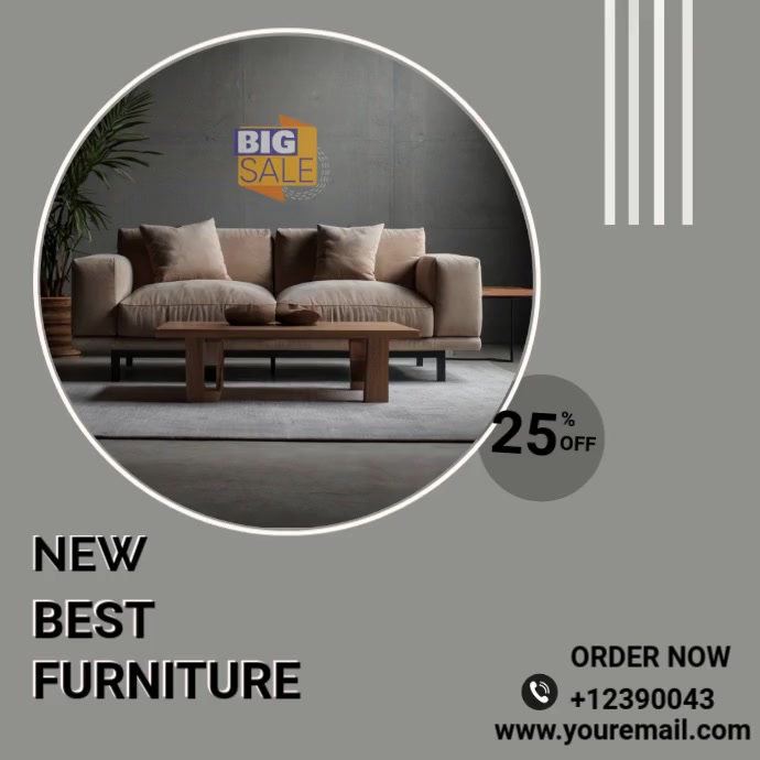 Grey Big Sale Instagram Post Template | PosterMyWall