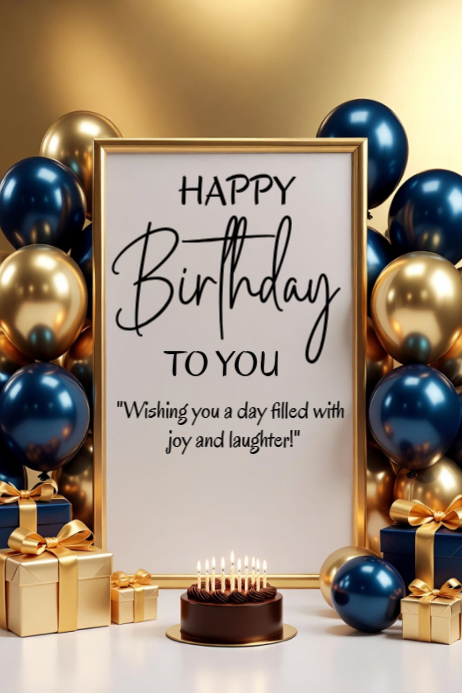 Grey Birthday Celebration Poster Template | PosterMyWall
