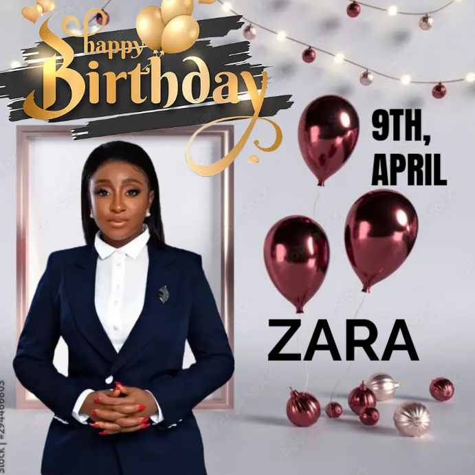 Grey Birthday Celebration Square Template | PosterMyWall