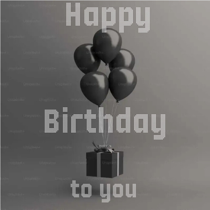 Modèle Grey Birthday Instagram Post | PosterMyWall
