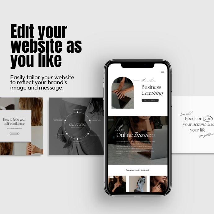 Grey Black Modern Digital Product Mockup Shad Template | PosterMyWall