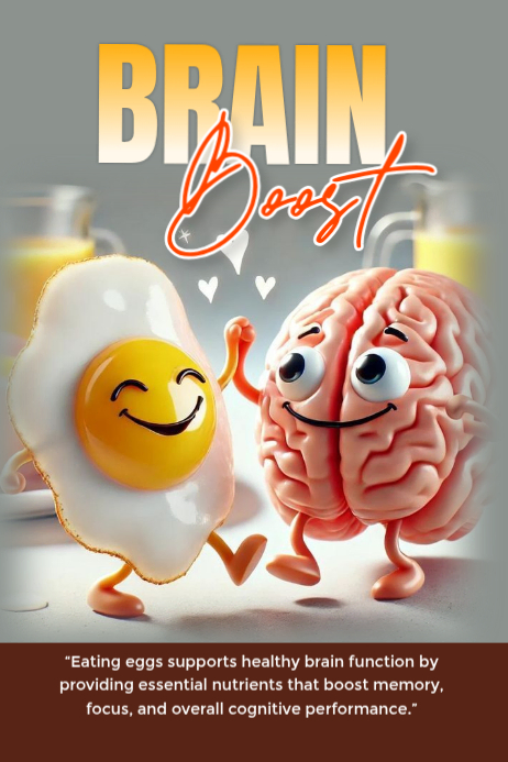 Grey Brain Health Poster Template | PosterMyWall