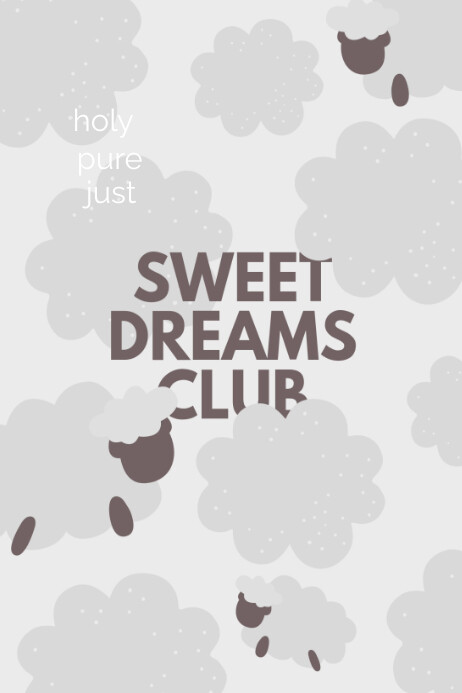 Grey Brown Kids Room Decor Printable Poster Templat | PosterMyWall