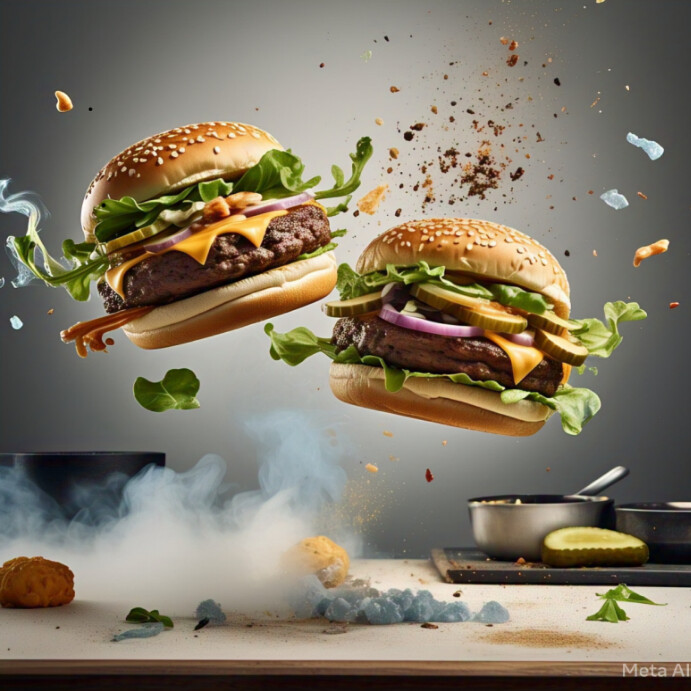Copy of Grey Burger Instagram Post | PosterMyWall