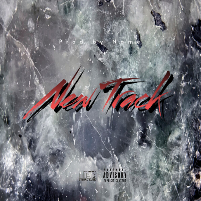 Grey Cd Mixtape Album Cover art work template | PosterMyWall