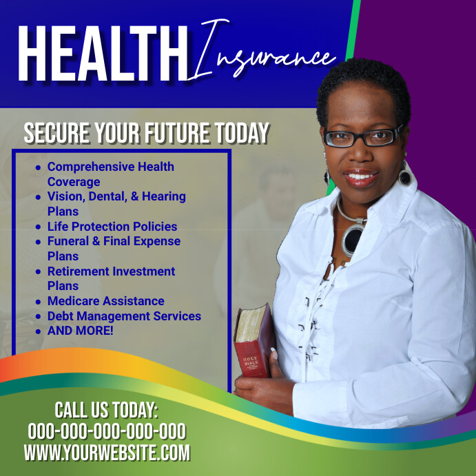 Grey Collage Health Insurance Instagram Post Template | PosterMyWall