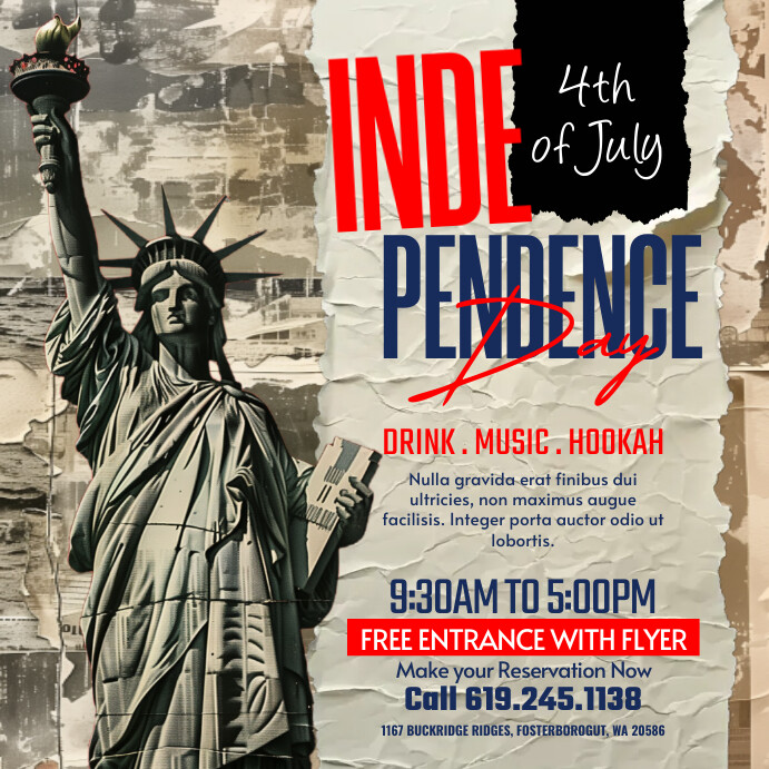 Copy of Grey Collage Independence Day Instagram Post | PosterMyWall