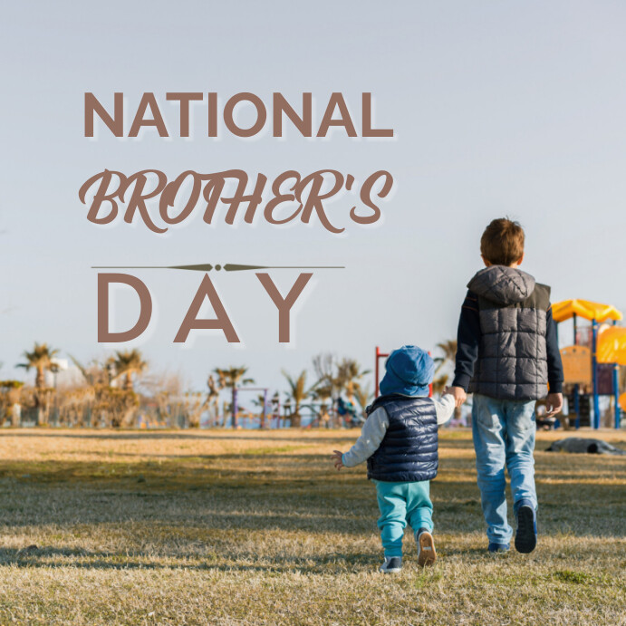 Grey Collage National Brother's Day Instagram Template | PosterMyWall