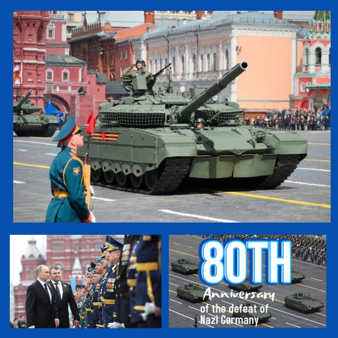 Grey Collage Russia Marks 80th Anniversary Of The Defeat Of Nazi ...