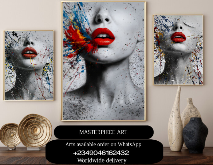 Copy of Grey Collage Wall Art Mock Up Flyer (us Lett | PosterMyWall