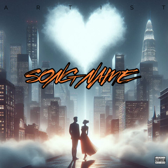 Grey Couple Love Song Mixtape Album Cover Template | PosterMyWall