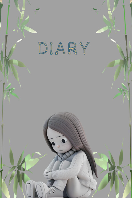 Grey Diary Poster Template | PosterMyWall