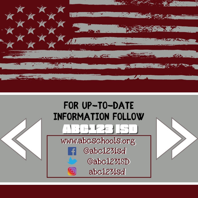 Grey Flag Social Media Template | PosterMyWall