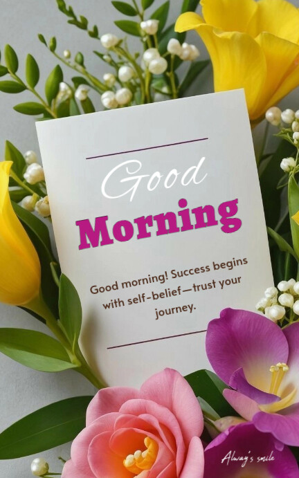 Grey Floral Good Morning Kindle/book Covers Template | PosterMyWall