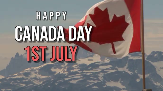 Grey Floral Happy Canada Day 1 July Independe Template | PosterMyWall