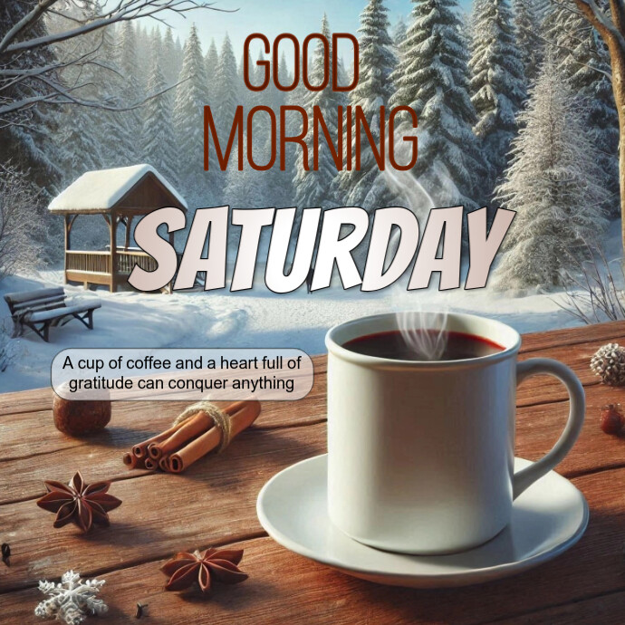 Copy of Grey Floral Happy Saturday Logo | PosterMyWall