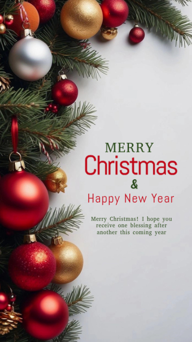 Grey Floral Season Greetings Whatsapp Status Template | PosterMyWall