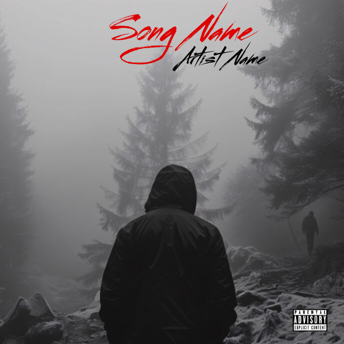 Grey Fog Alone Sad Song Cover Album Cover Template | PosterMyWall