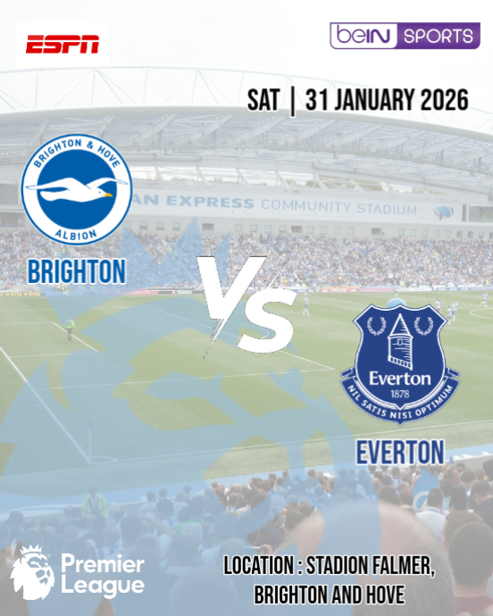 Grey Football Match Instagram Portrait Premier League Template ...