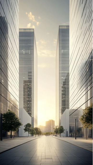 Grey Futuristic Modern Corporate City Background – Business Success ...