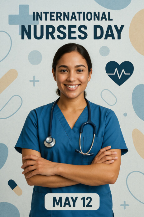 Grey Geometric Honoring Nurses Around The World: International Nurses ...