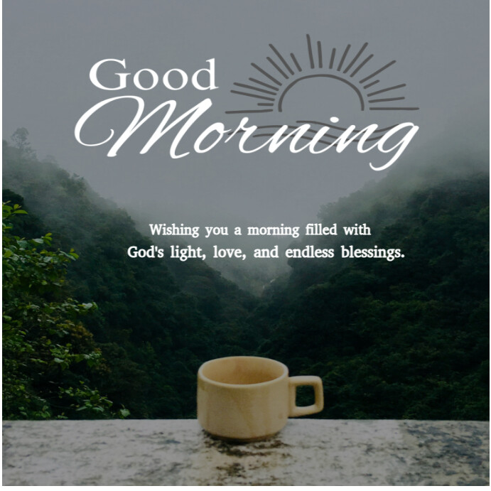 Copy of Grey Good Morning Grey Instagram Instagram Post | PosterMyWall