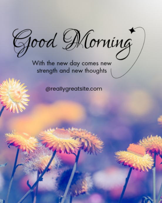 Grey Good Morning Instagram Portrait 2026 Template | PosterMyWall