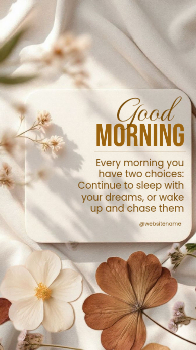 Grey Good Morning Instagram Story Template | PosterMyWall