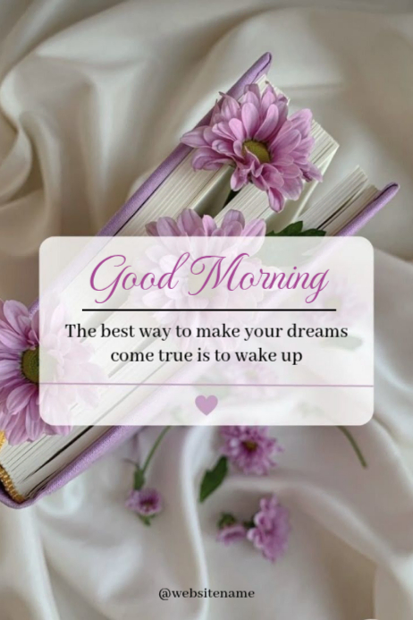 Grey Good Morning Poster Template | PosterMyWall