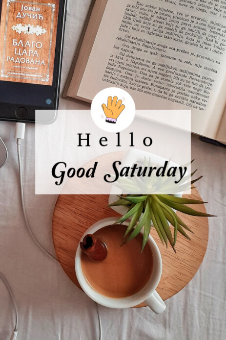 Grey Good Saturday Pinterest Graphic Template | PosterMyWall
