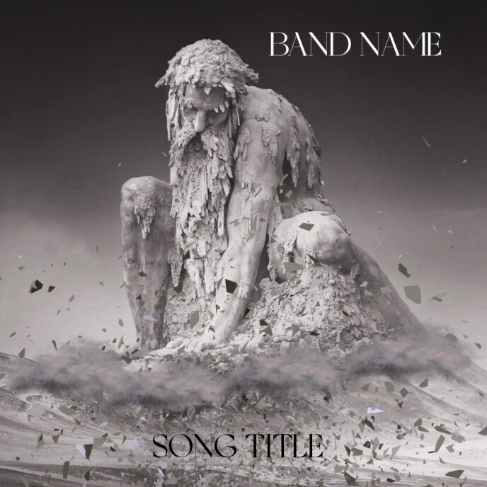 Grey Grunge The Giant Album Cover Template | PosterMyWall