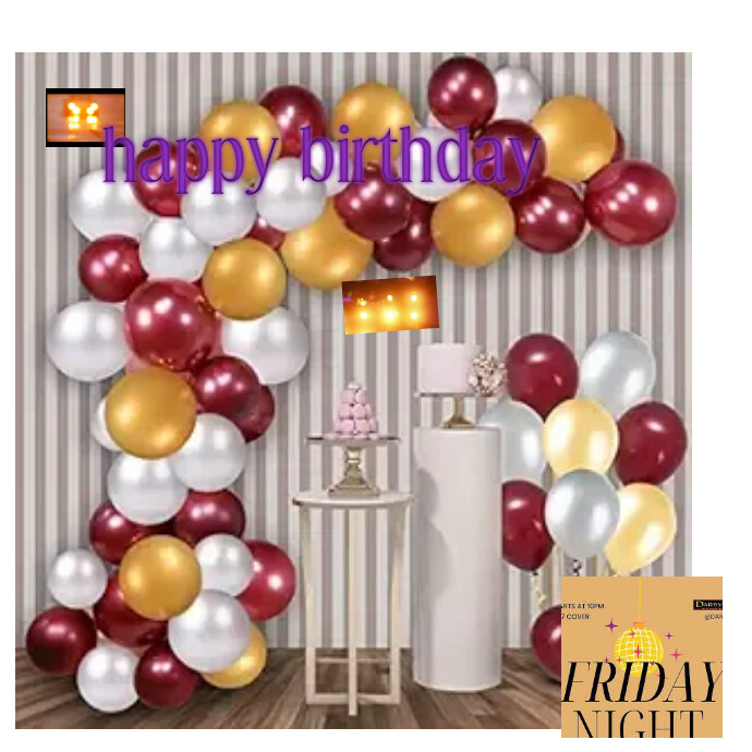 Plantilla de Grey Happy birth day desine logo desine | PosterMyWall