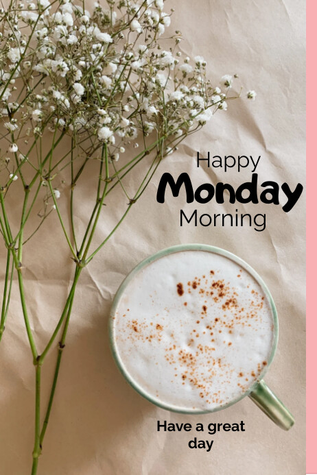 Copy of Grey Happy Monday Poster | PosterMyWall