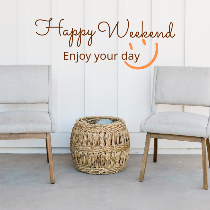 Copy of Grey Happy Weekend Instagram Post | PosterMyWall