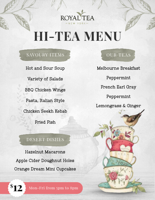 Copy Of Grey Hi tea Menu Flyer PosterMyWall copy-of-grey-hi-tea-menu-flyer-postermywall