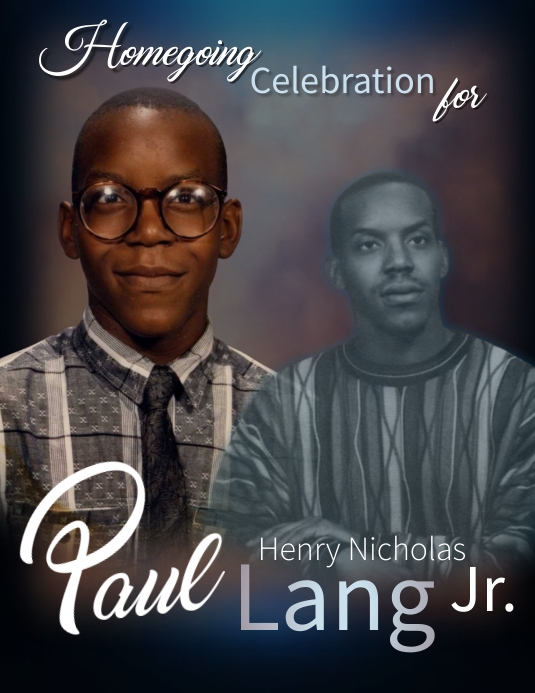 Plantilla de Grey Homegoing Celebration Funeral Flyer | PosterMyWall