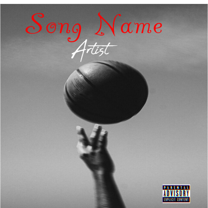 Grey Illustrative Basket Ball Album Cover Templat | PosterMyWall