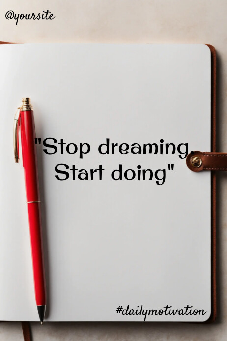 Copy of Grey Illustrative Daily Motivation Poster | PosterMyWall