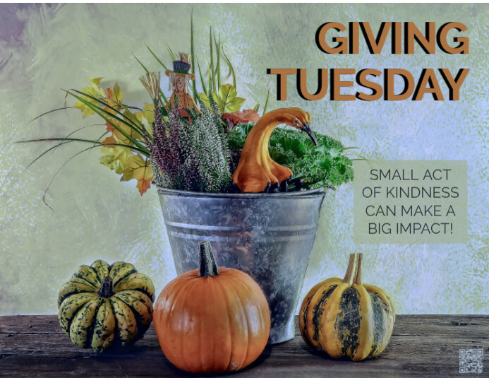 Copy of Grey Illustrative Giving Tuesday Flyer (us Letter) | PosterMyWall
