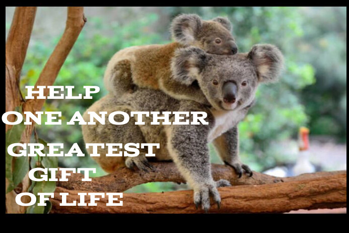 Grey Illustrative Helping Hand Poster Template | PosterMyWall