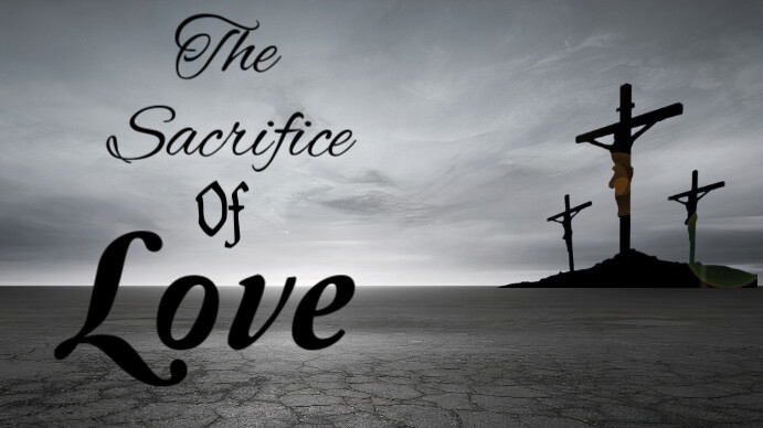 Grey Illustrative Jesus On The Cross Youtube Thumbnail Template ...