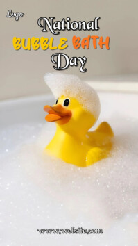 national bubbles bath day Template | PosterMyWall