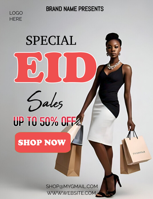 Copy of Grey Illustrative Red Modern And Minimal Sale | PosterMyWall