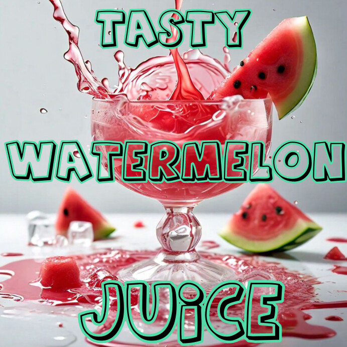 Grey Illustrative Watermelon Design Template | PosterMyWall