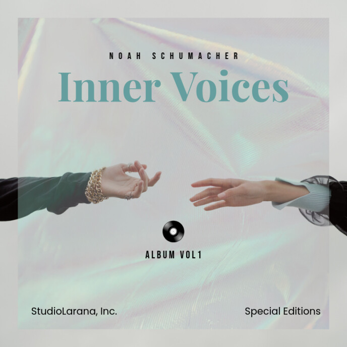 Modèle Grey Inner Voices Album Cover | PosterMyWall