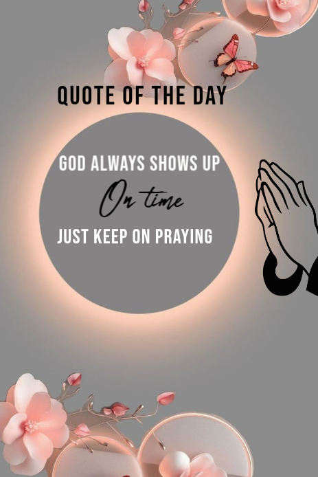 Grey Inspirational Quote Pinterest Graphic Template | PosterMyWall