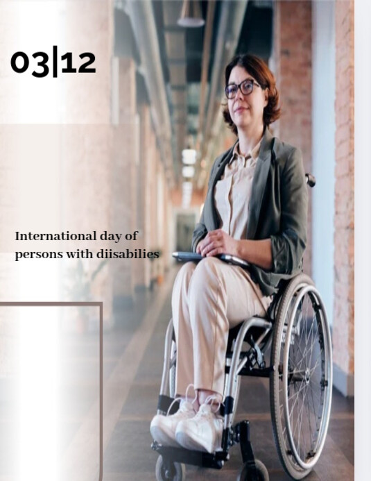 Grey International Day Of Persons With Disabilities Flyer (us Letter ...