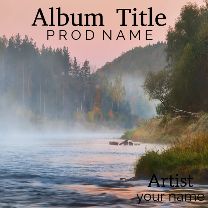 Grey Joyful Aesthetic Album Cover Template | PosterMyWall