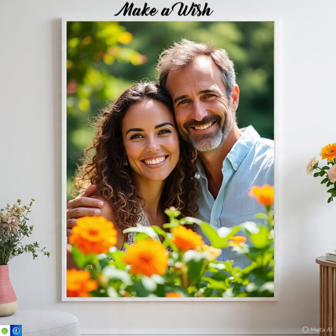 Grey Joyful Beautiful Wedding Frame Instagram Post Templat | PosterMyWall