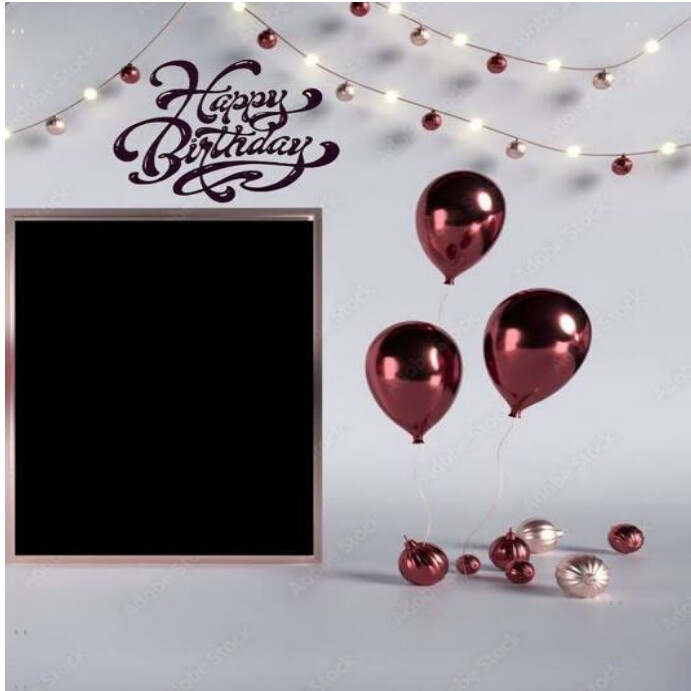 Grey Joyful Birthday Frame Instagram Post Template | PosterMyWall